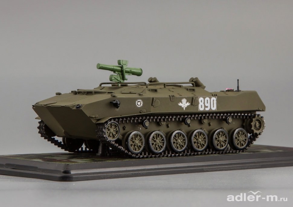 Купить 1:43 Бронетранспортёр десантный БТР-Д Робот (хаки) - в Seven Models