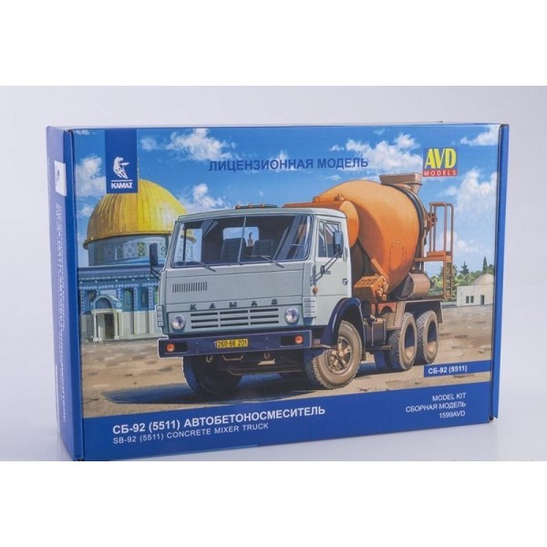 Купить 1:43 Сборная модель автобетоносмеситель СБ-92 (5511) - в Seven Models